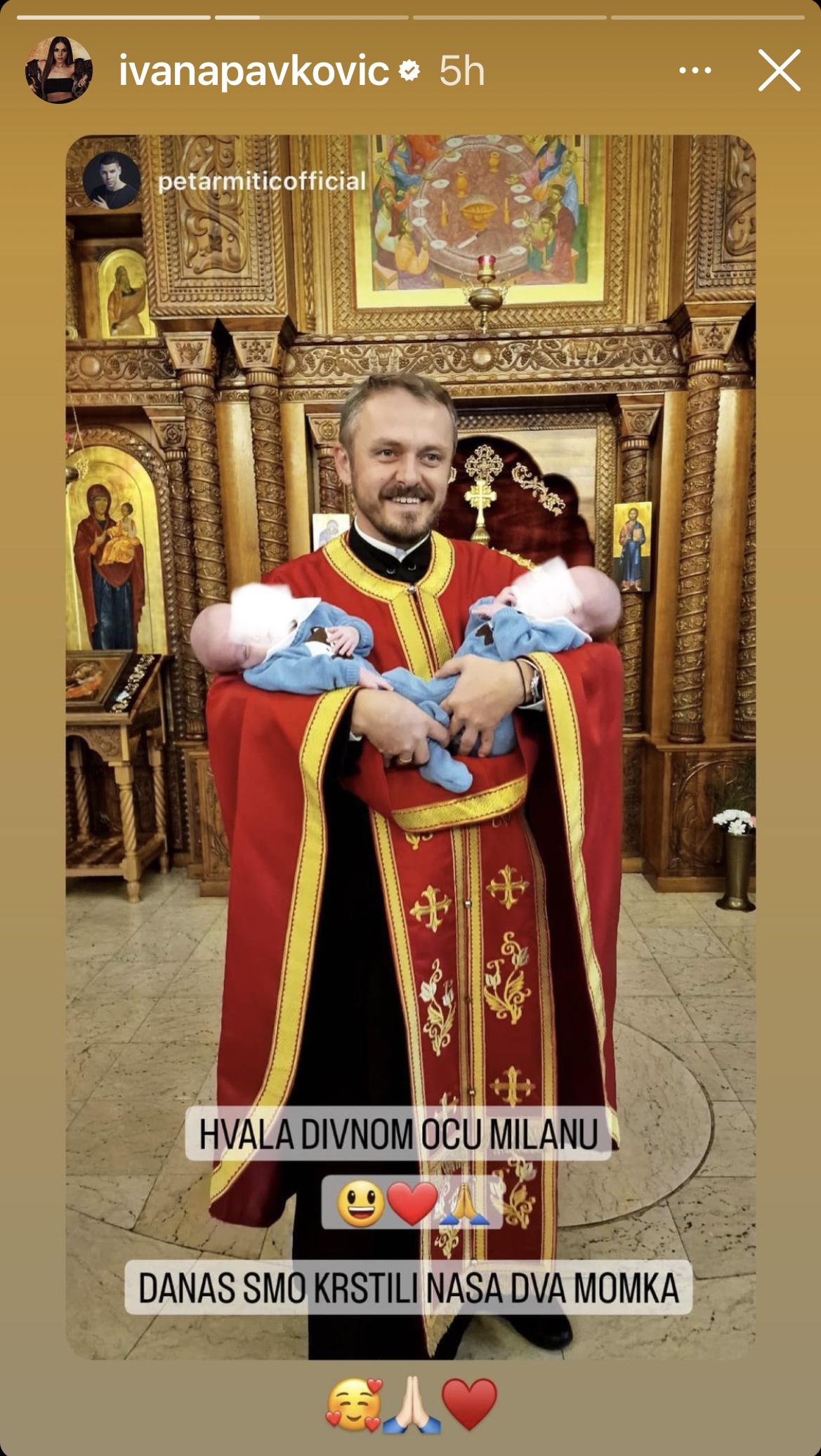 IVANA PAVKOVIĆ I PETAR MITIĆ KRSTILI BLIZANCE: Ovo je veliki dan za porodicu, a mama se odmah ...